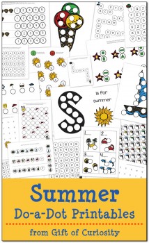 FREE Summer Themed Dot-a-dot Printables (19 pages!)