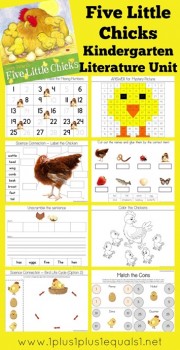 FREE Five Little Chicks K Literature Unit Study