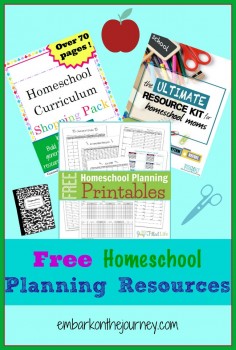 FREE Variety of Homeschool Planning Resources for Teacher and Student