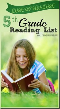 FREE Printable 5th Grade Reading list