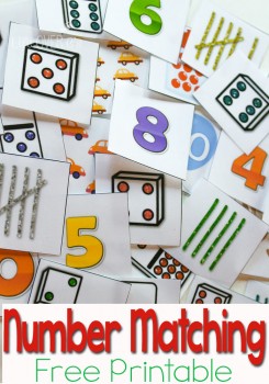 FREE Number Matching Printables