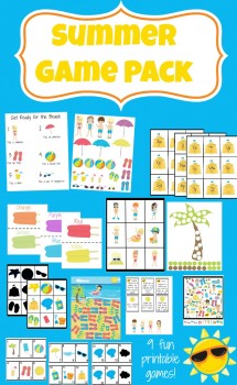 FREE Summer Learning Games Packet (9 total!)