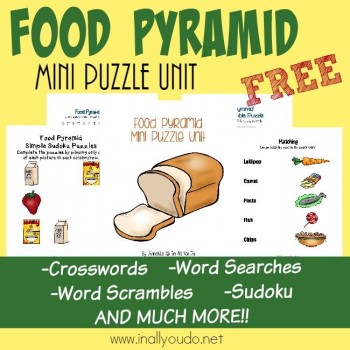FREE Food Pyramid Printables