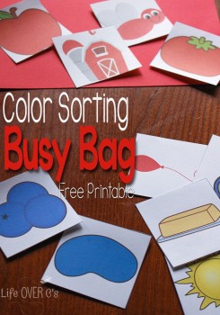 FREE Color Sorting Matching Busy Bags