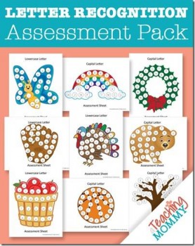 FREE Letter Recognition Assesments