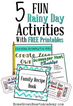 FREE Rainy Day Activities and Printables