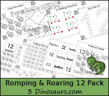 FREE Romping and Roaring Number 12 Pack