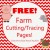 FREE Farm Themed Tracing And Cutting Pages