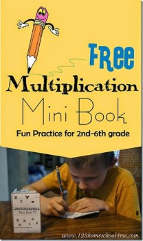 FREE Multiplication Practice Math Mini Book