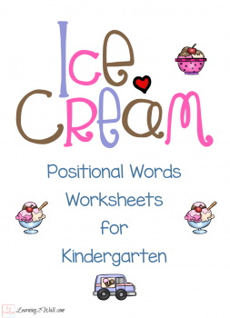 FREE Prepositional Words for Kindergarten