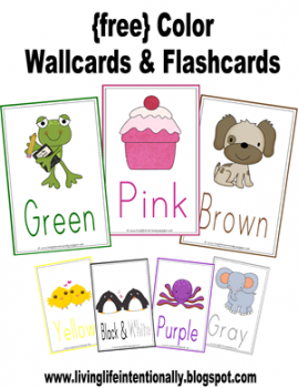 FREE Color Wall Card and Flashcards