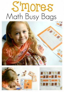 FREE S'mores Math Busy Bags