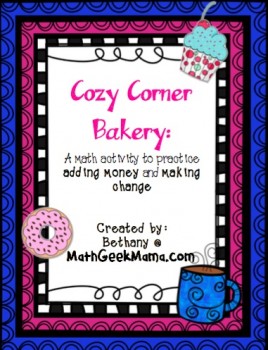 FREE Math Bakery Activity