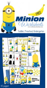 FREE Minion Worksheets Pack (43 Pages!)