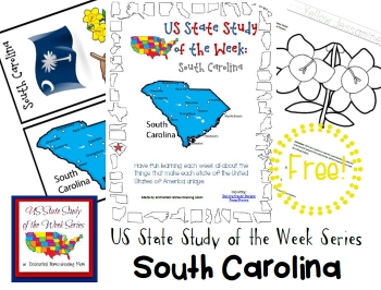 FREE South Carolina State Study And Lapbook