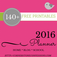 FREE 2016 Planner Printables
