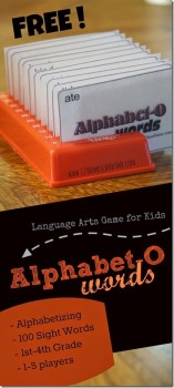 FREE Alphabetizing Game Printable