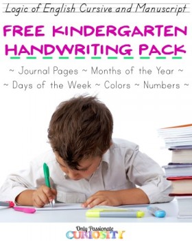 FREE Kindergarten Handwriting Pack