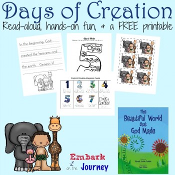 FREE Days of Creation Printable Pack