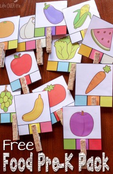 FREE Food Learning Pack for PreK