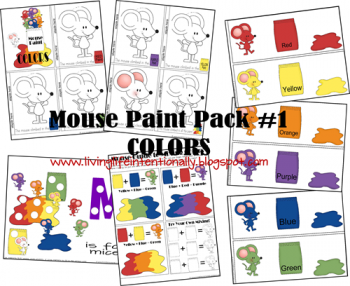 FREE Mouse Themed Paint and Color Pack