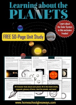FREE Learning About the Planets Printables