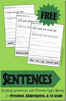 FREE Primer Sight Word Learning Pack