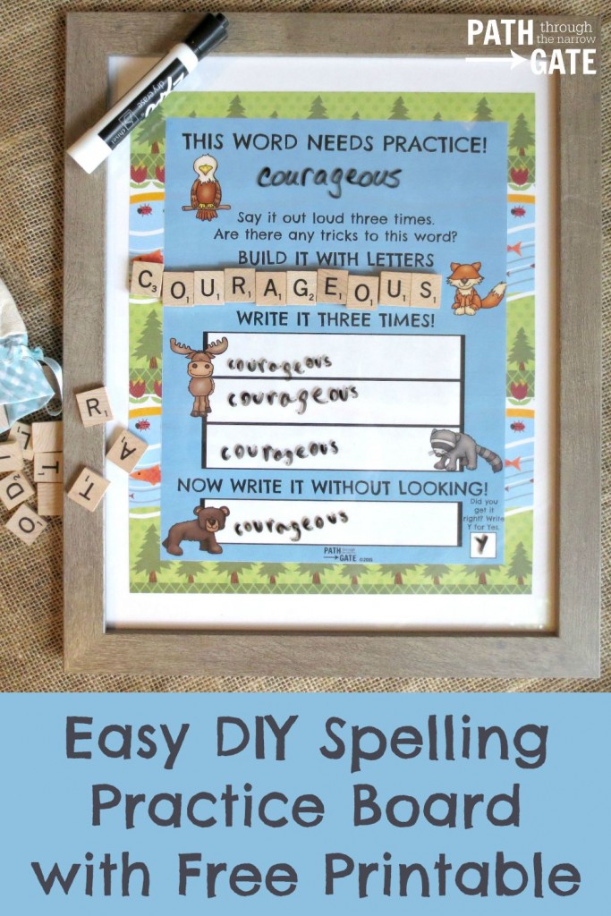 FREE Spelling Practice Printable
