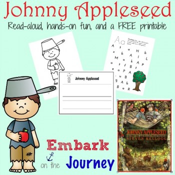 FREE 20-page Johnny Appleseed Printable Pack