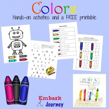 FREE Colors Hands on Activities and Printables