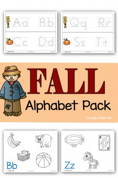 FREE Fall Alphabet Pack