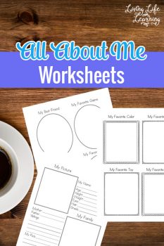 FREE All About Me Worksheets Pack