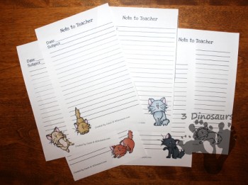 FREE Teacher Note Printables