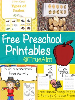 FREE Preschool Printables