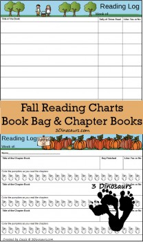 FREE Fall Reading Charts