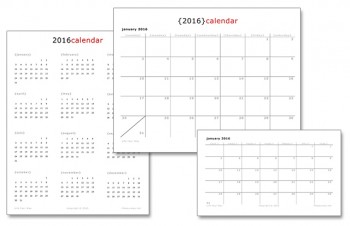 FREE Printable 2016 Calendars