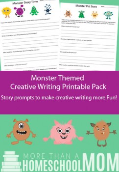 FREE Monster Themed Writing Pack
