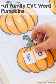 FREE Word Family Pumpkin Pages