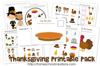 FREE Thanksgiving Unit Study Pack
