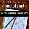 FREE Hundreds Chart and 18 Activities To Do