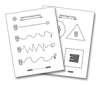 FREE Robot Pre-writing Set
