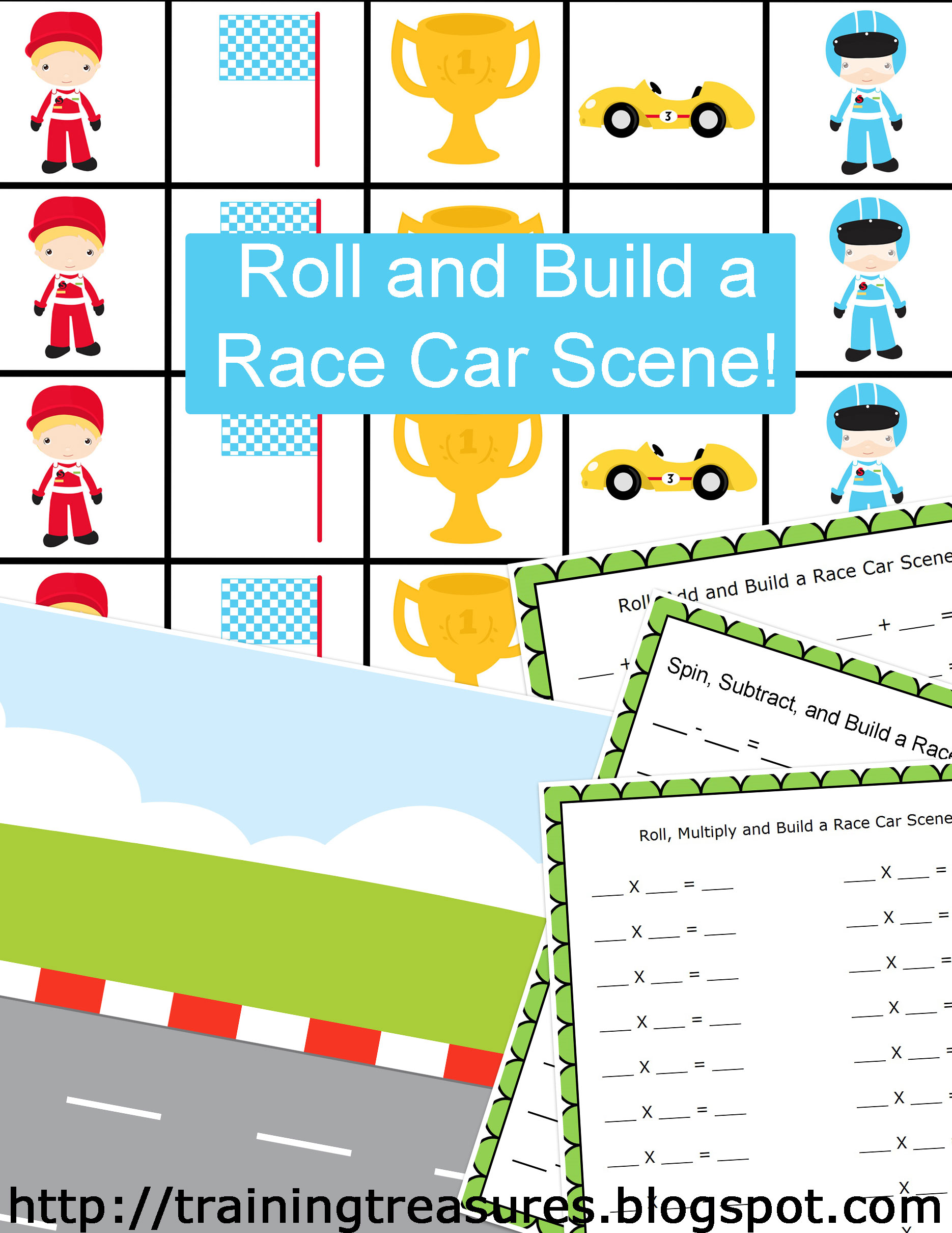 FREE Math Race Car Game