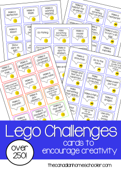 FREE Set of 250 Lego Printables Cards