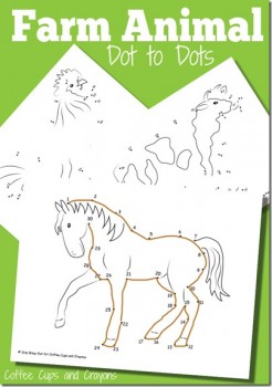 FREE Farm Animal Dot-a-Dot Pages