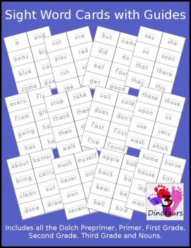 FREE Dolch Sight Word Pack