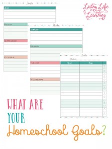 FREE Homeschool Goals Planning Printables Pack