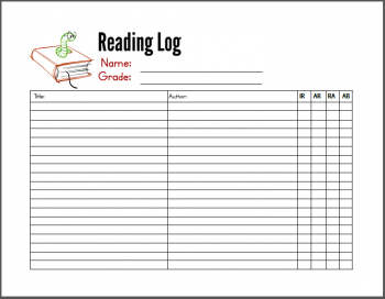Reading Lists for Kindergarten through 3rd Grade - with a Free Reading Log!
