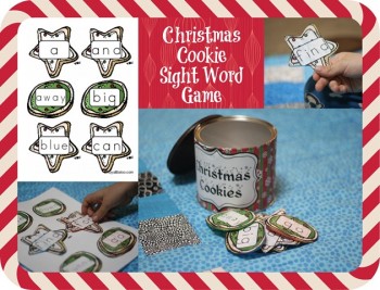 FREE Christmas Cookie Sight Word Game