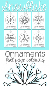 FREE Snowflake Preschool Printables