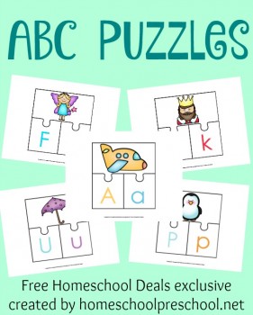 FREE ABC 3-PART PUZZLES (Instant Download!)